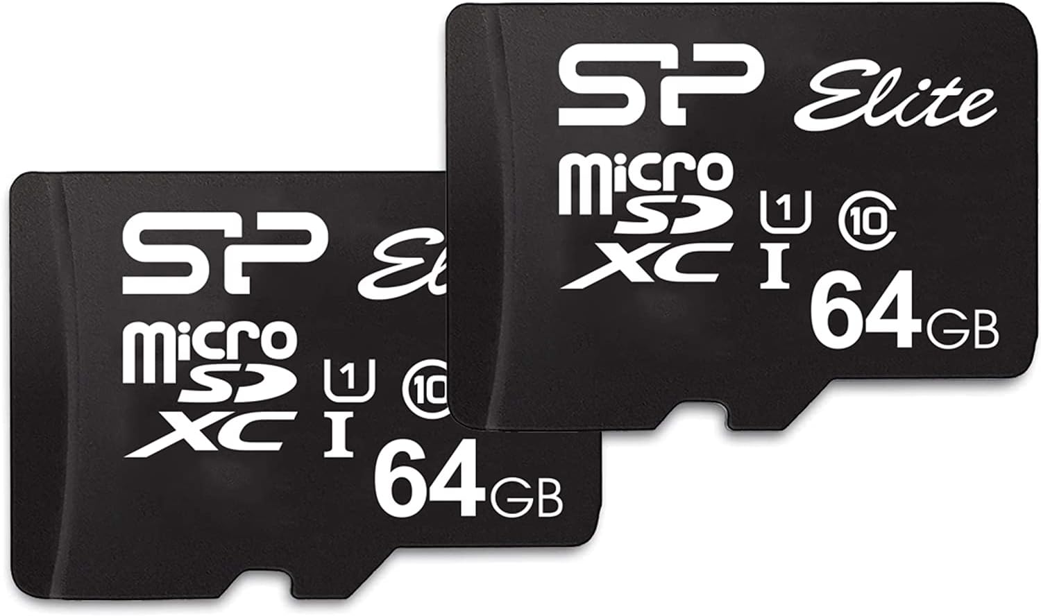 Amazon.com: Silicon Power Elite 64GB microSDXC 2-Pack MicroSD Memory ...