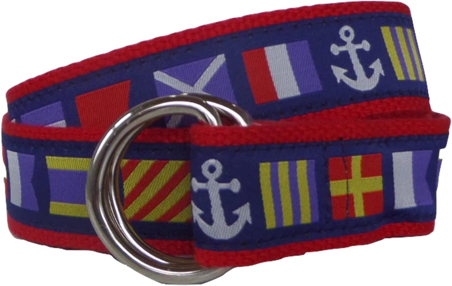 Amazon.com: No27 Nautical Flag D-Ring Belt Polished Steel D-Ring 34 ...