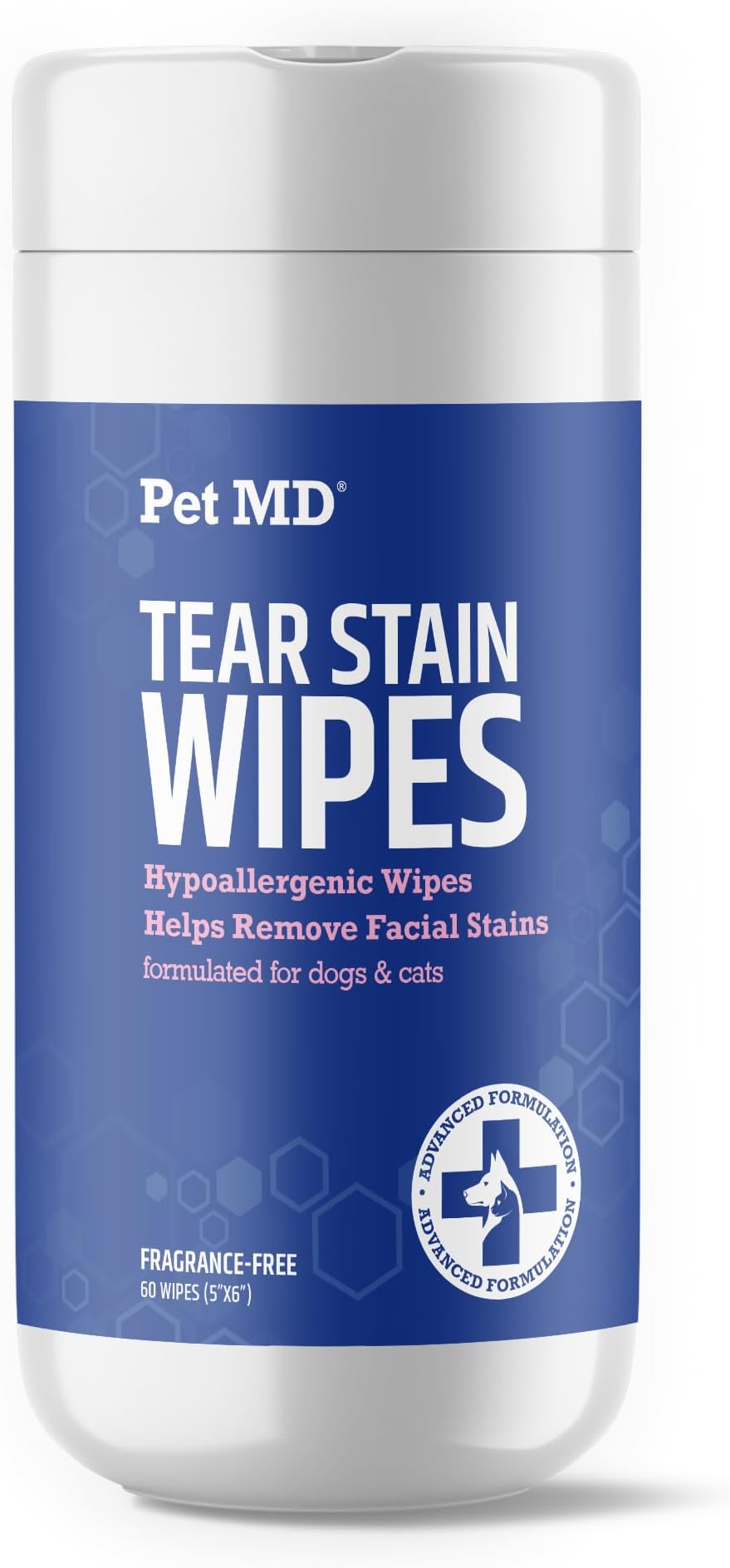 Amazon.com: Pet MD Dog Tear Stain Remover Wipes - Cat and Dog Eye Wipes ...