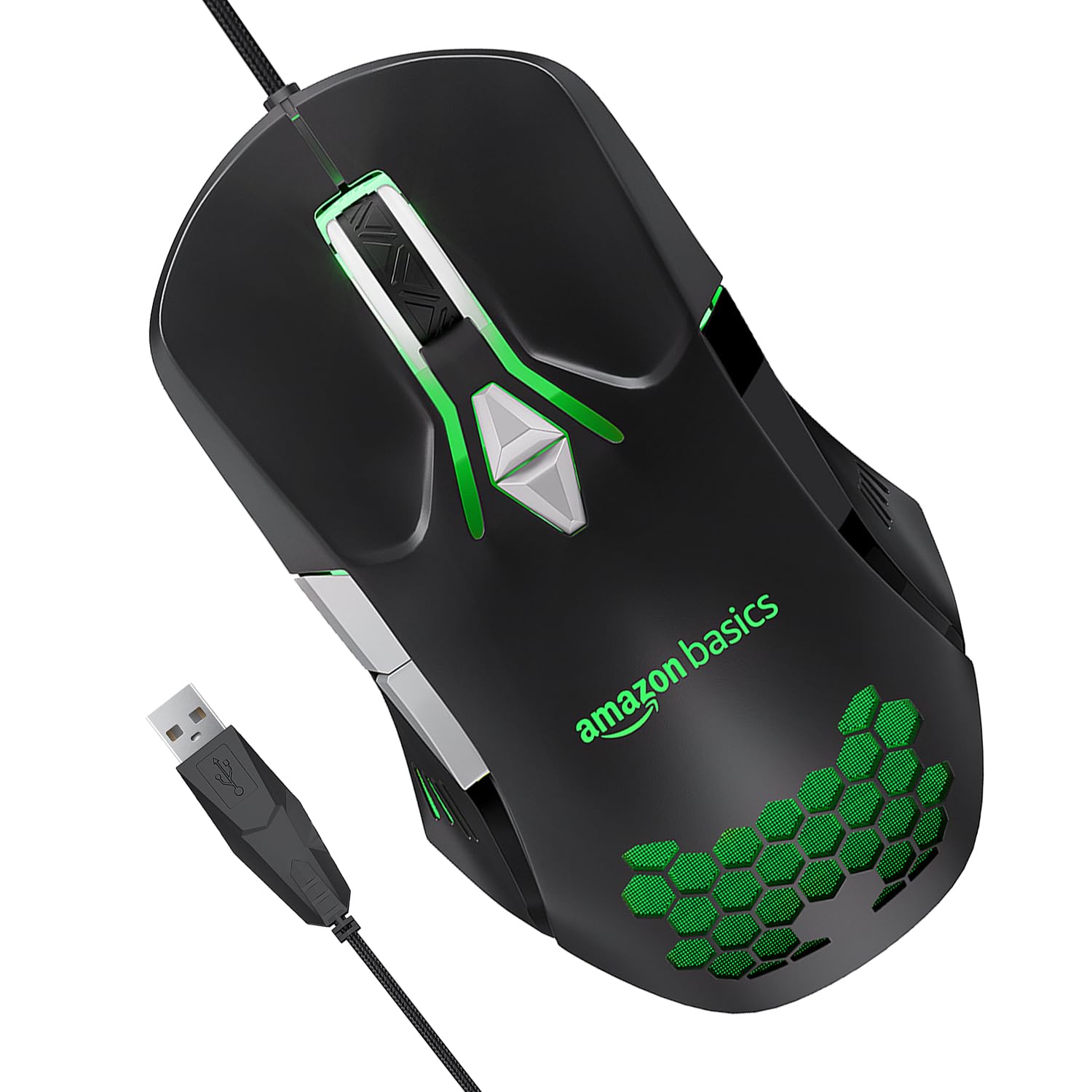 Amazon.in: Buy amazon basics Wired Gaming Mouse with Up to 6400 DPI ...