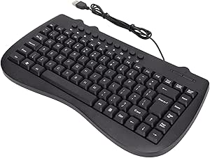 Wired USB Keyboard, 95 Keys Ultra Slim Compact Mini Keyboard for ...