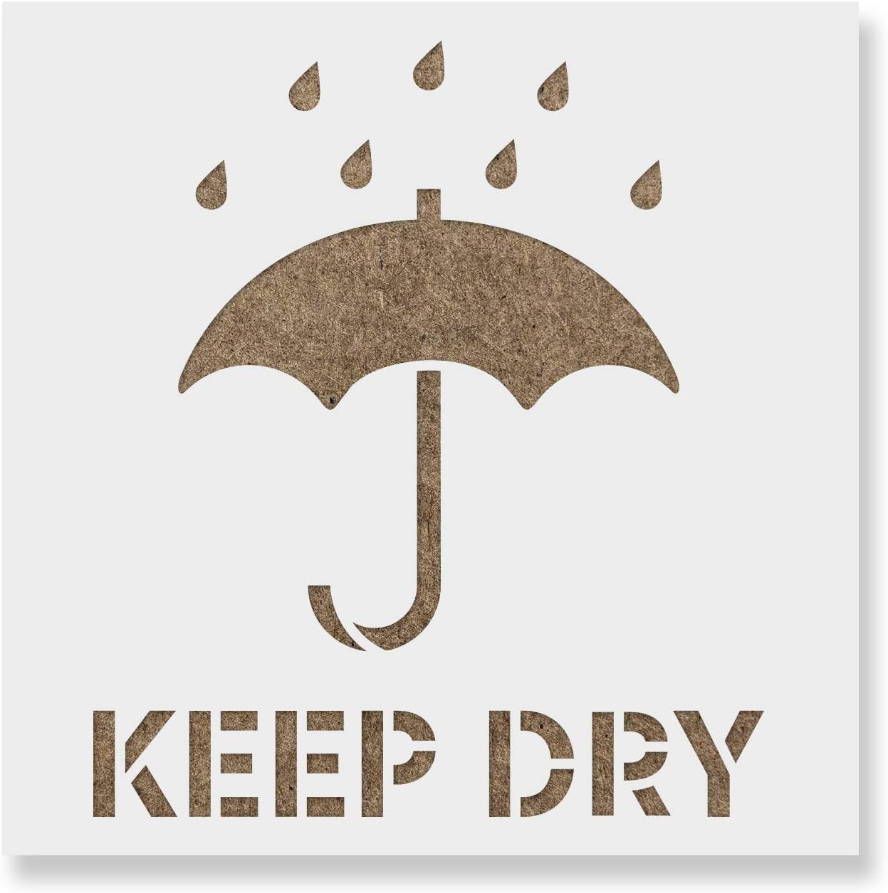 Amazon.com: Keep Dry Symbol Stencil - Precision Industrial Designs with ...