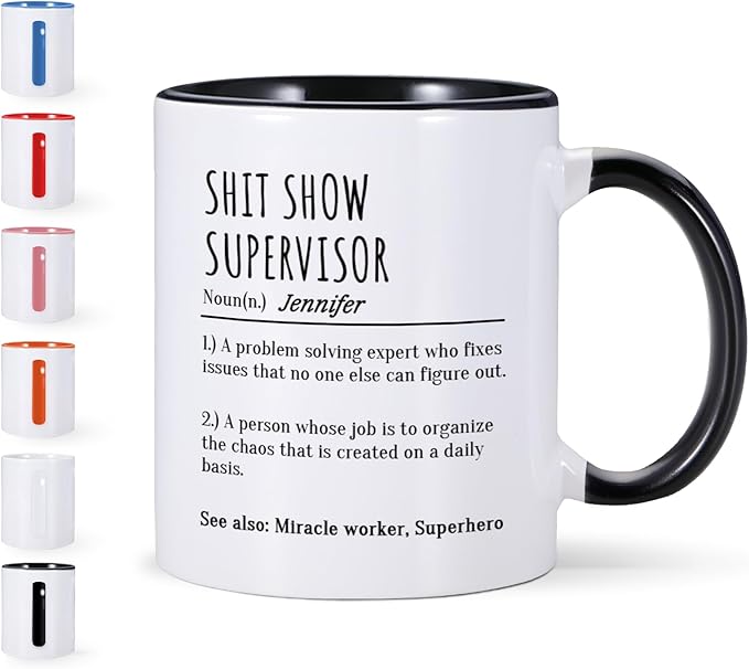Amazon.com: Shit show Supervisor Mug - Personalized Humorous Supervisor ...
