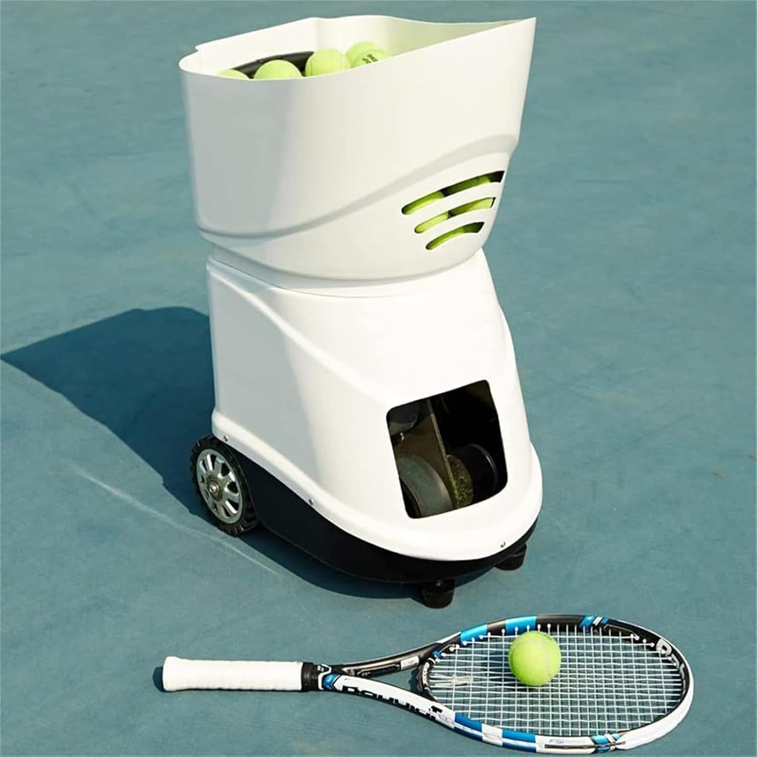Amazon.com: Automatic Tennis Ball Machine,Smartphone Remote-Controlled ...