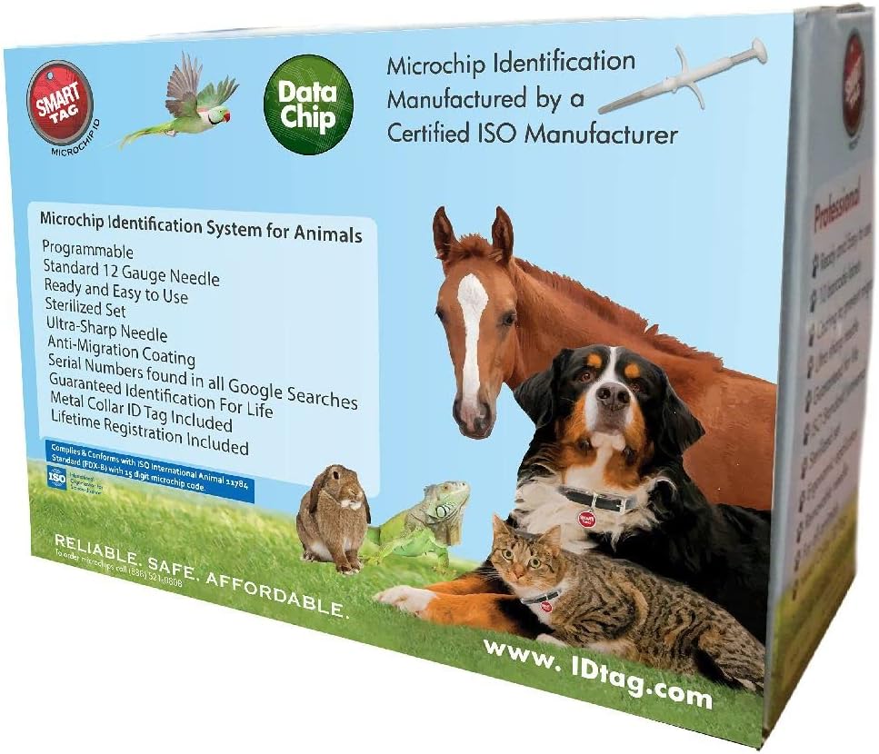 Amazon.com : SMART TAG ISO Data Microchip with Lifetime Pet Recovery ...