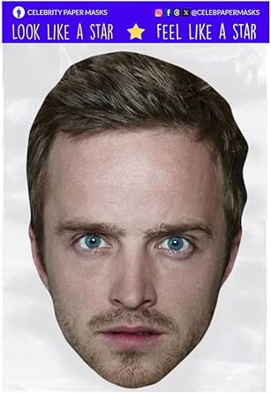 Amazon.com: Aaron Paul Masks Jesse Pinkman Celebrity Face Mask Actor ...