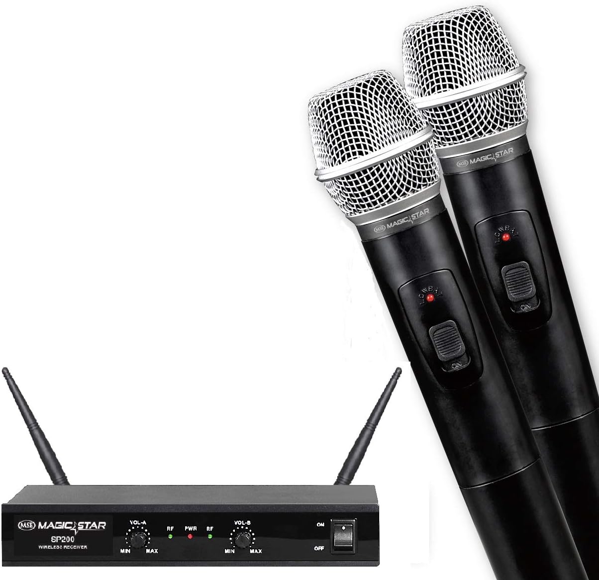 MAGIC STAR SP200 Wireless Microphone - Black (Pack of1) : Amazon.ae ...