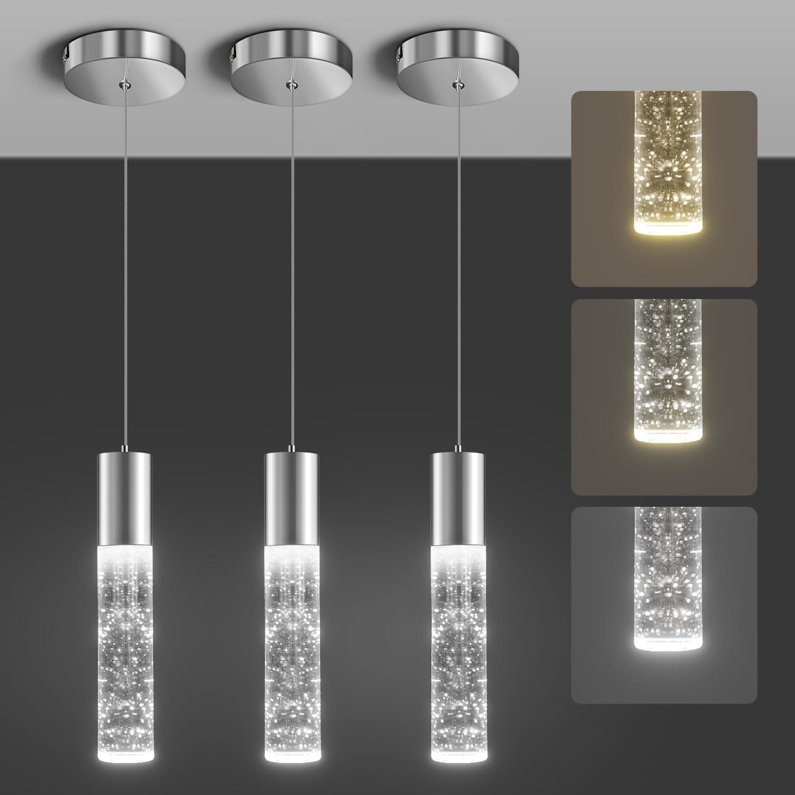 Mini Crystal Bubble Pendant Lights Fumi Modern Crystal Pendant Light,