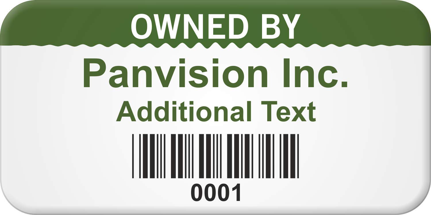 SmartSign "Custom Asset Labels with Barcode" | 0.75" x 1.5", Void if ...