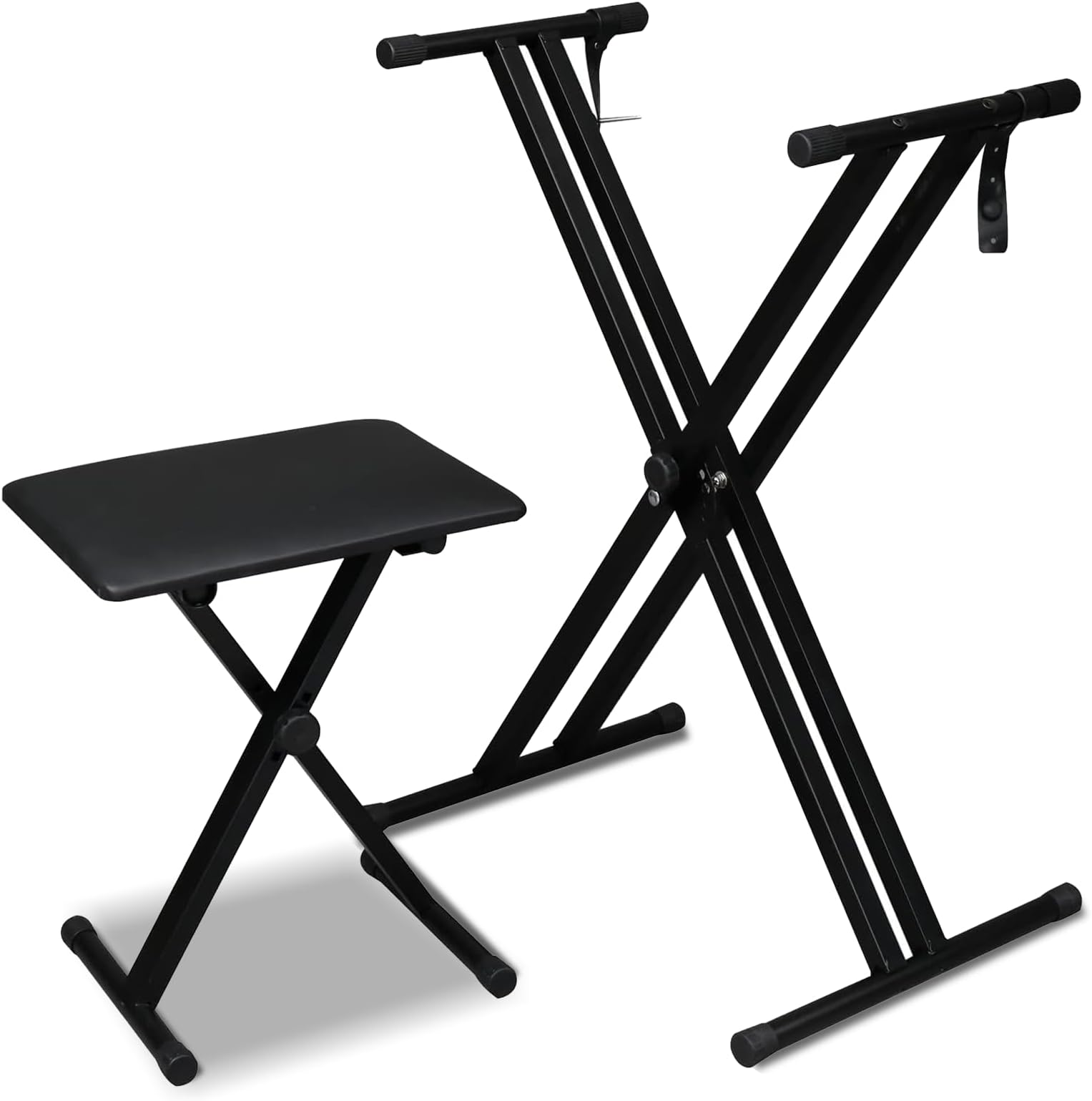Amazon.com - Ktaxon Double X Keyboard Stand and Bench Set, Adjustable ...