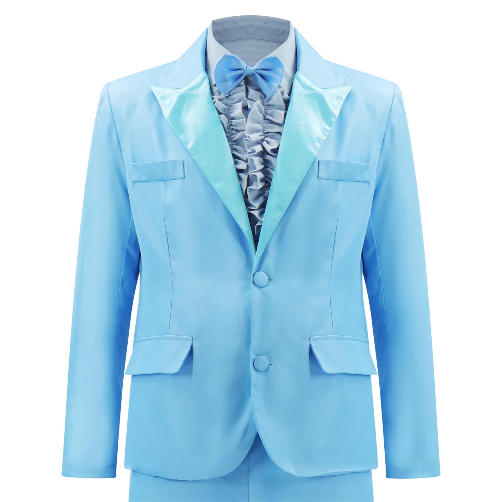 AYYOHON Dumber Tuxedo Dumb Fun Suits Costumes 80s 90s Tuxedo for Men ...