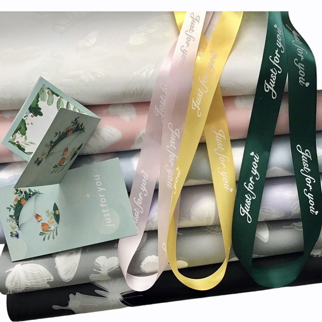 Wrapping Paper Craft Wrapping Tissue Paper 6-Color Butterfly Design ...