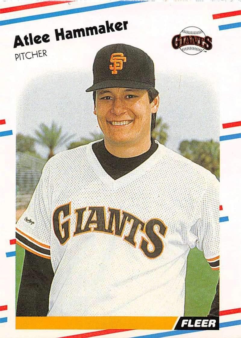 Amazon.com: 1988 Fleer Baseball #83 Atlee Hammaker San Francisco Giants Official MLB Trading ...