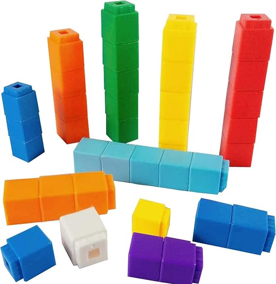 RAINBOW TOYFROG Math Manipulatives Counting Cubes, Educational Number ...