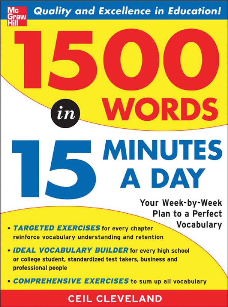 Amazon.com: 1500 Words in 15 Minutes a Day: 9780071443258: Cleveland ...