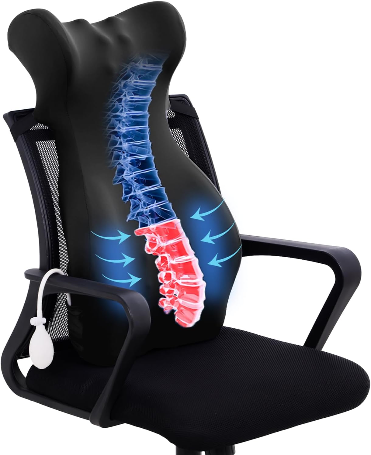 Amazon.com: Lumbar Support Pillow for Office Chair with Neck Support ...