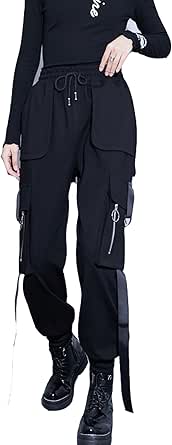 Amazon.com: MEINVQIAOTI Zipper Multiple Pockets Streamer Loose Casual ...