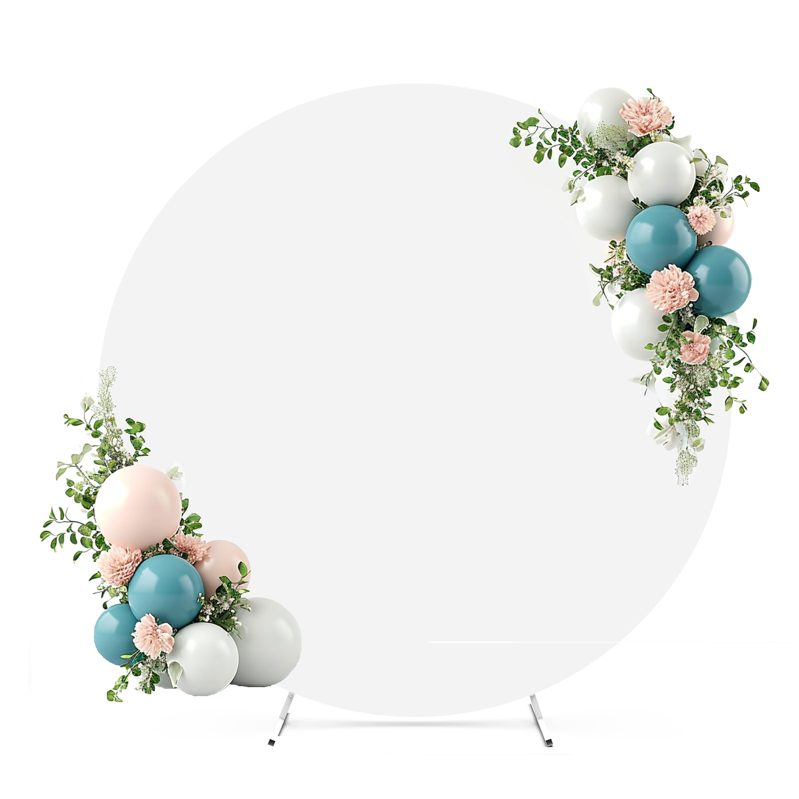 Amazon.com : Wedding Arch Round Backdrop Stand with Backdrop Cover, 6 ...