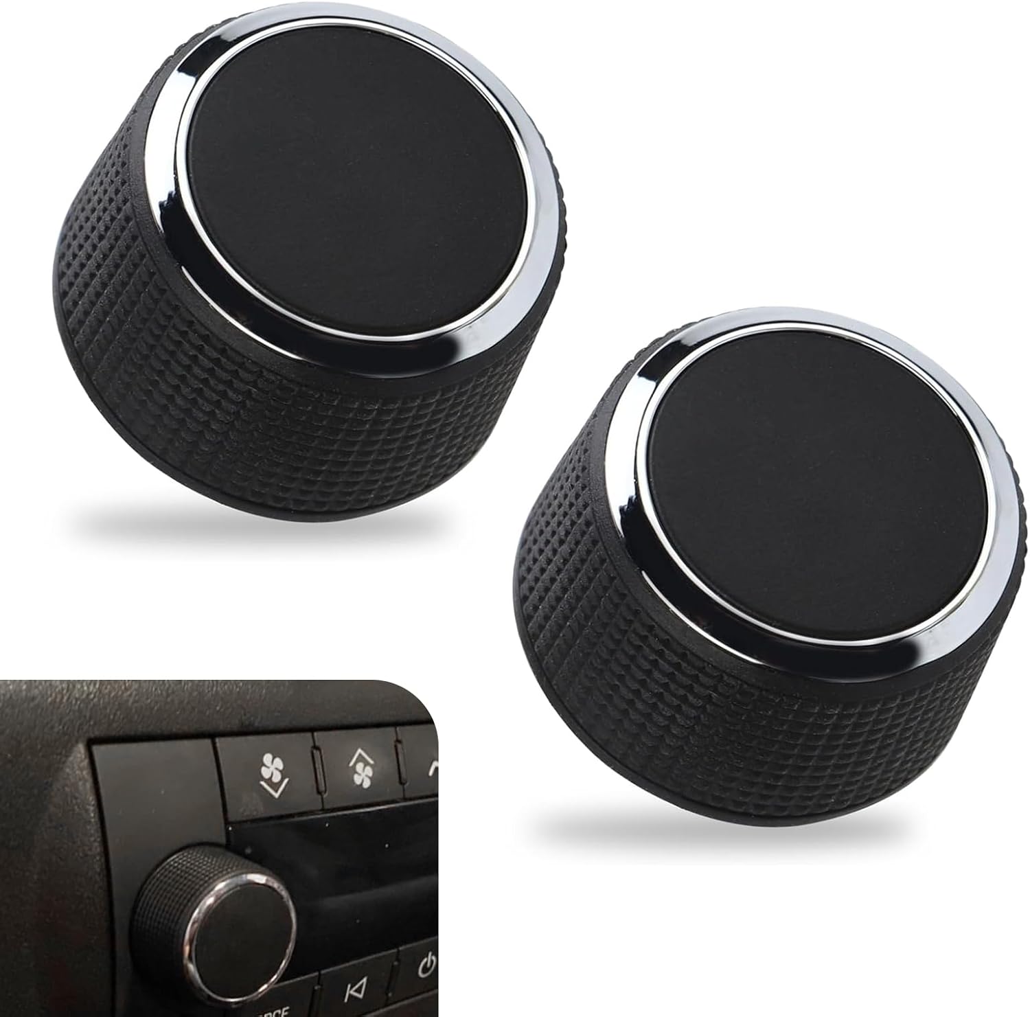 Miytsya 2 PCS Car Radio Audio Control Knob, Vehicle Volume Adjustment ...