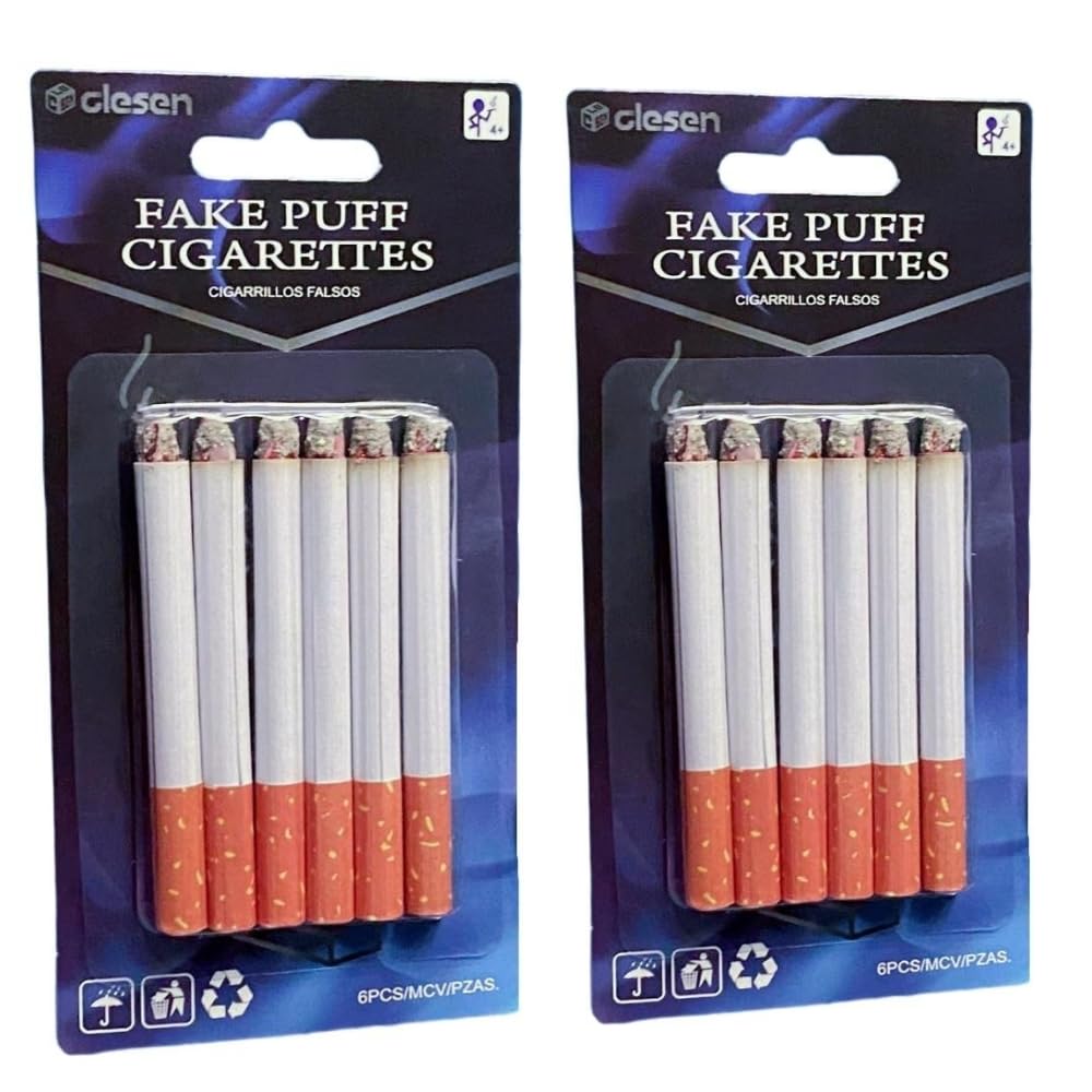 Amazon.com: CLESEN Fake Cigarettes,3.25 Inch Fake Puff Cigarettes(Pack ...