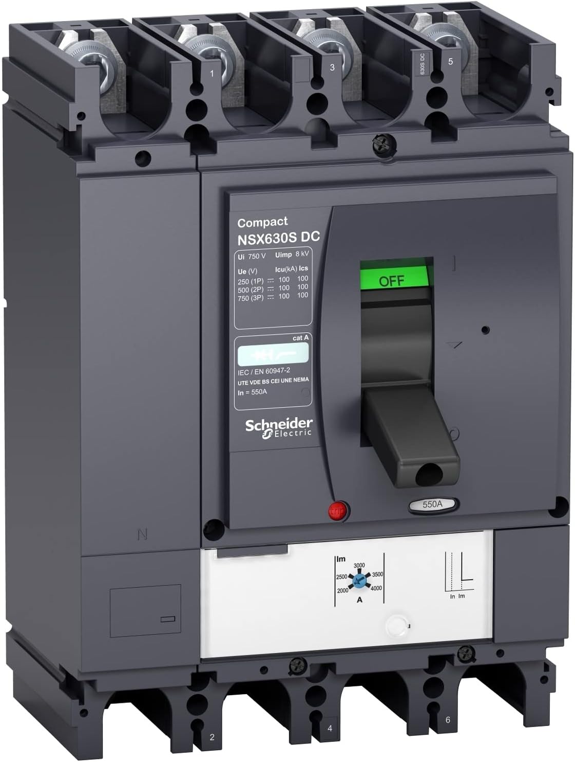 Schneider elec pbt – pac 30 02 – Automatic Switch nsx500 tm DC Pv 4 ...