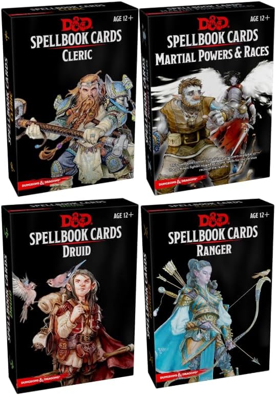 Amazon.com: Dungeons and Dragons Spellbook Cards 4 Item Bundle: Ranger ...