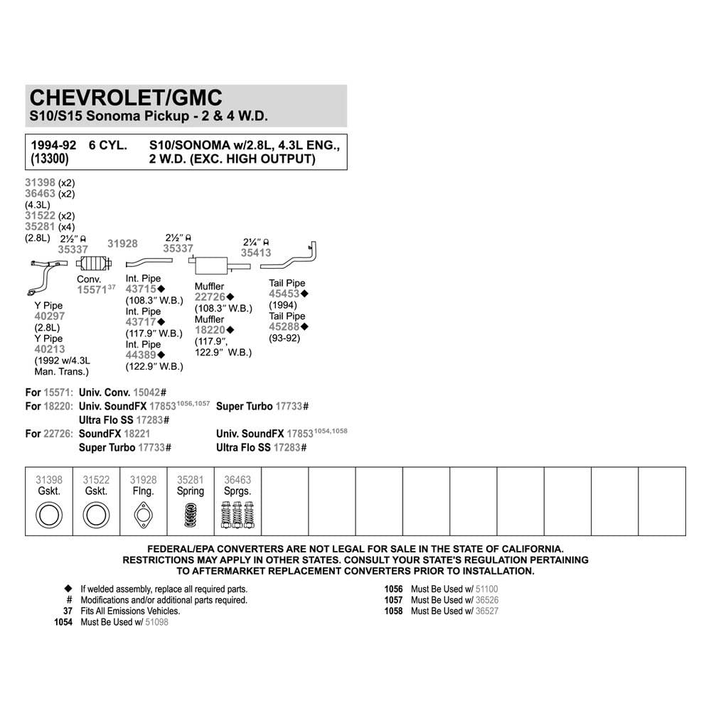 Walker Muffler Size Chart Walker Flange 4 Hole Exhaust Pipe Flange