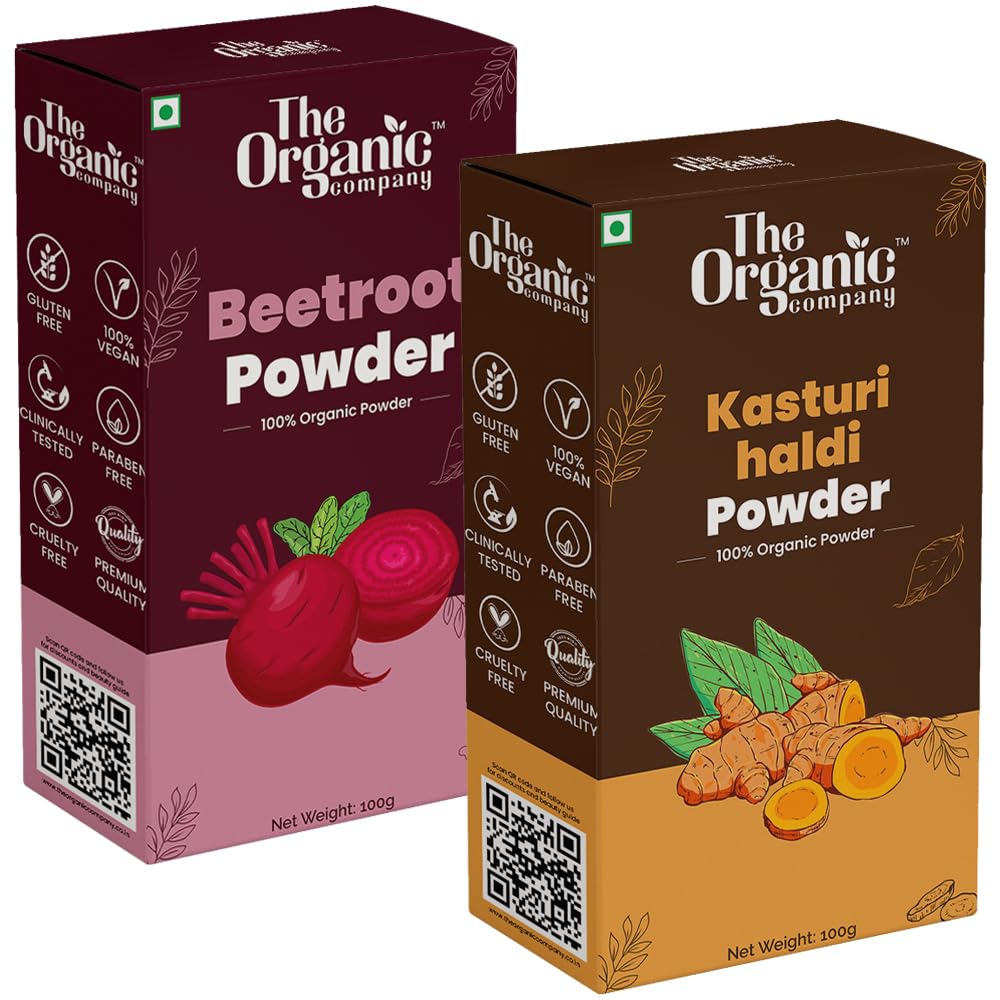 Beetroot Powder & Kasturi Haldi Powder - For Healthy Hair Growth and ...