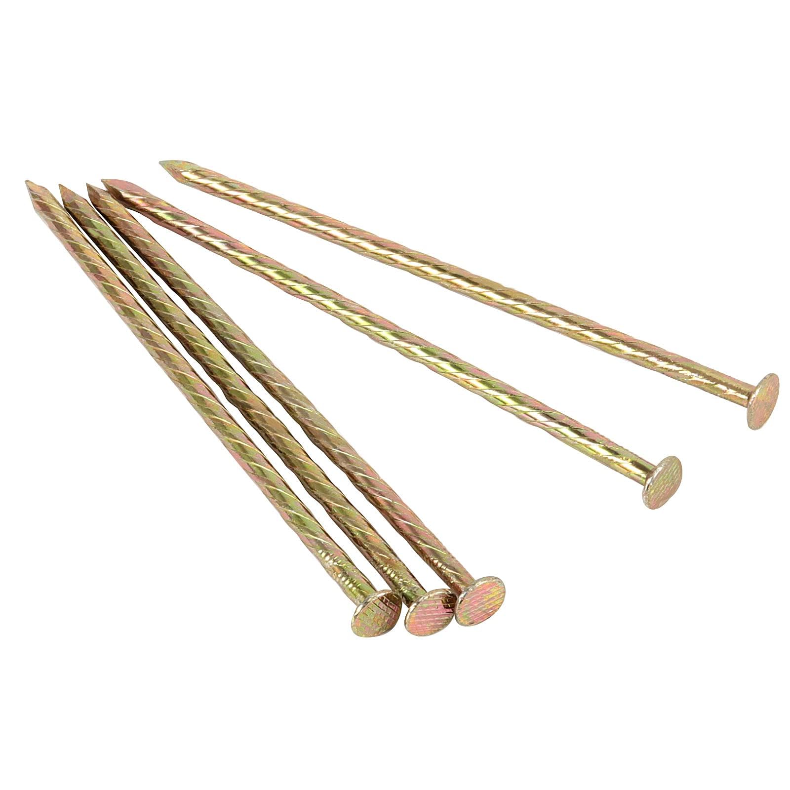 Snapklik.com : 80 Pcs 6 Inches Metal Galvanized Spiral Spikes, Metal ...