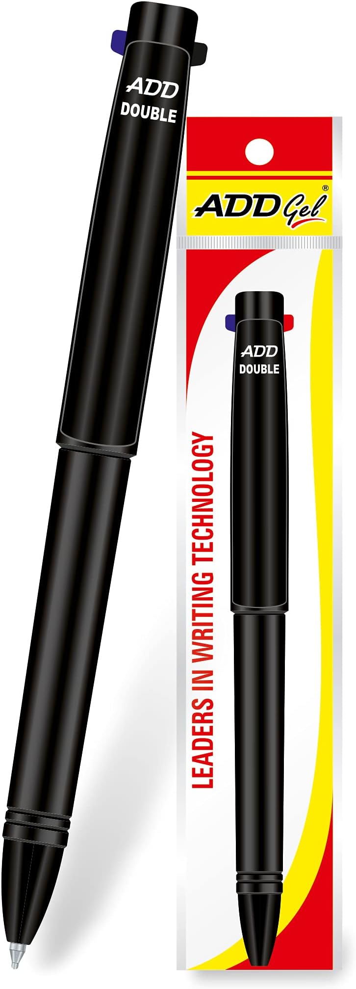 ADD Gel 2 IN 1 DOUBLE BALL PEN Blue And Red Ink_Pack Of 20 : Amazon.in ...