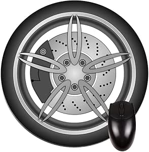 Amazon.com: Tire- 8" Round Mouse-Pad/Mouse-Mat : Office Products