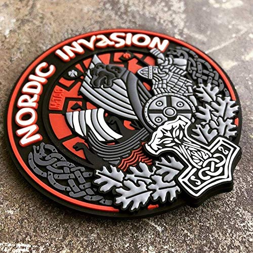 M-Tac Nordic Invasion Tactical Morale Patch 3D PVC Viking Patches- Buy ...
