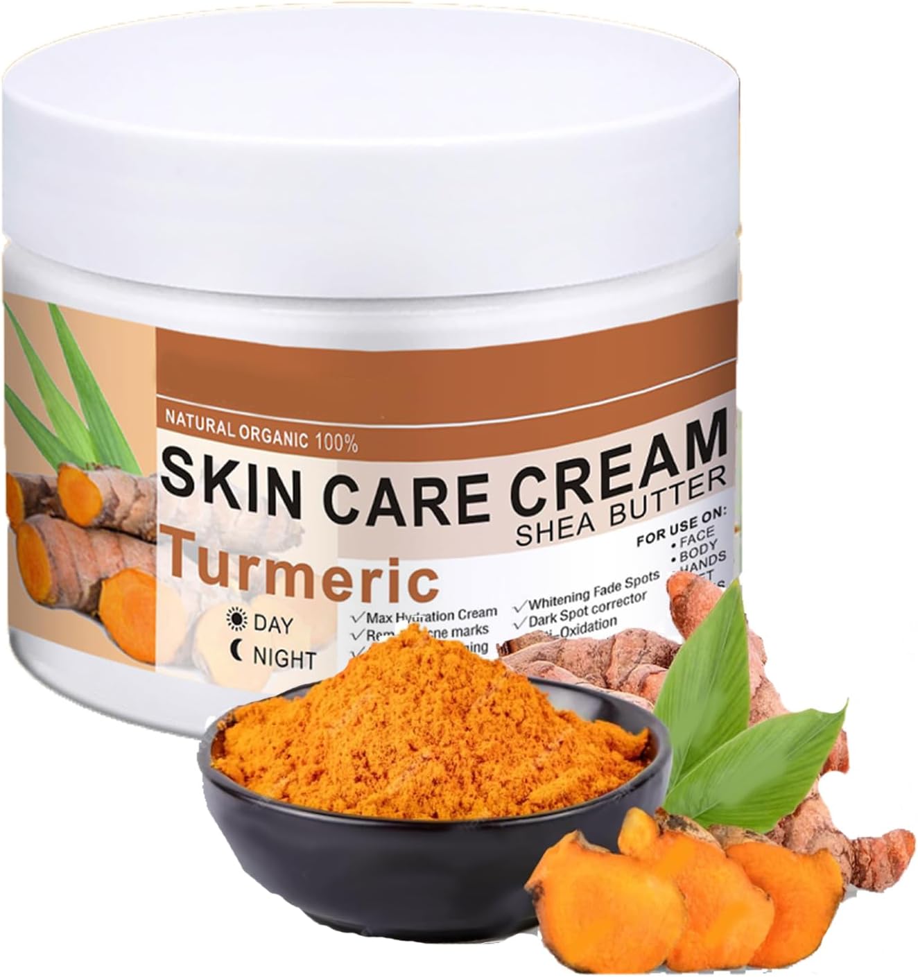 Turmeric Face Cream,Dark Spot Remover,Natural Spot Cream for Face ...