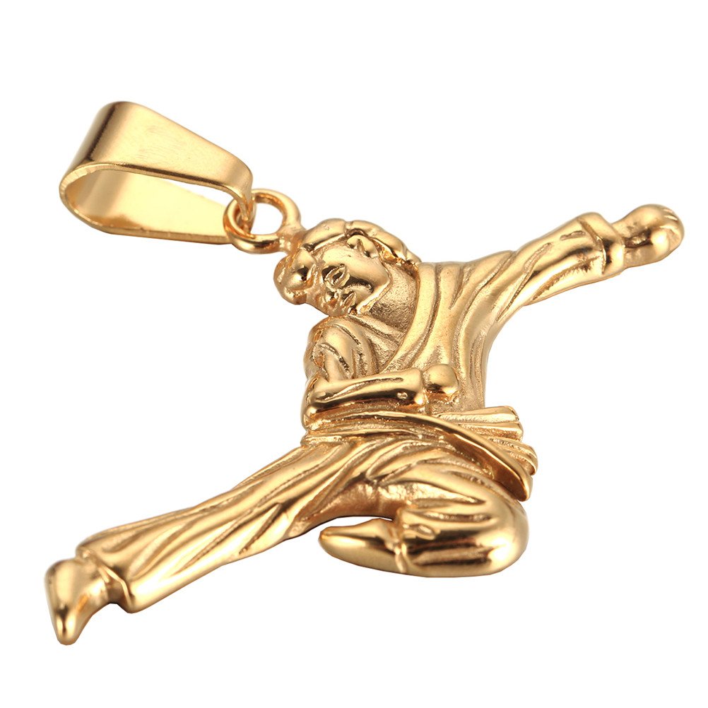 HIJONES Men's Stainless Steel Fitness Taekwondo Judo Man Pendant ...