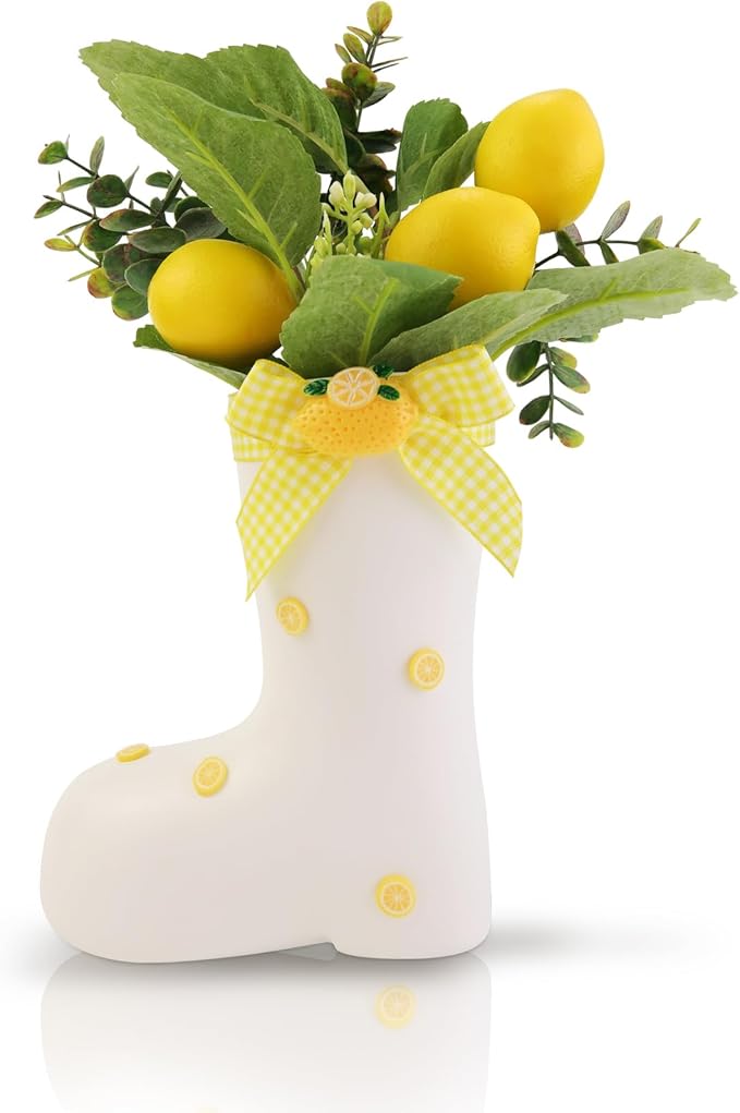 Amazon.com: Laisgee Lemon Resin Boot Decor Lemonade Tiered Tray ...