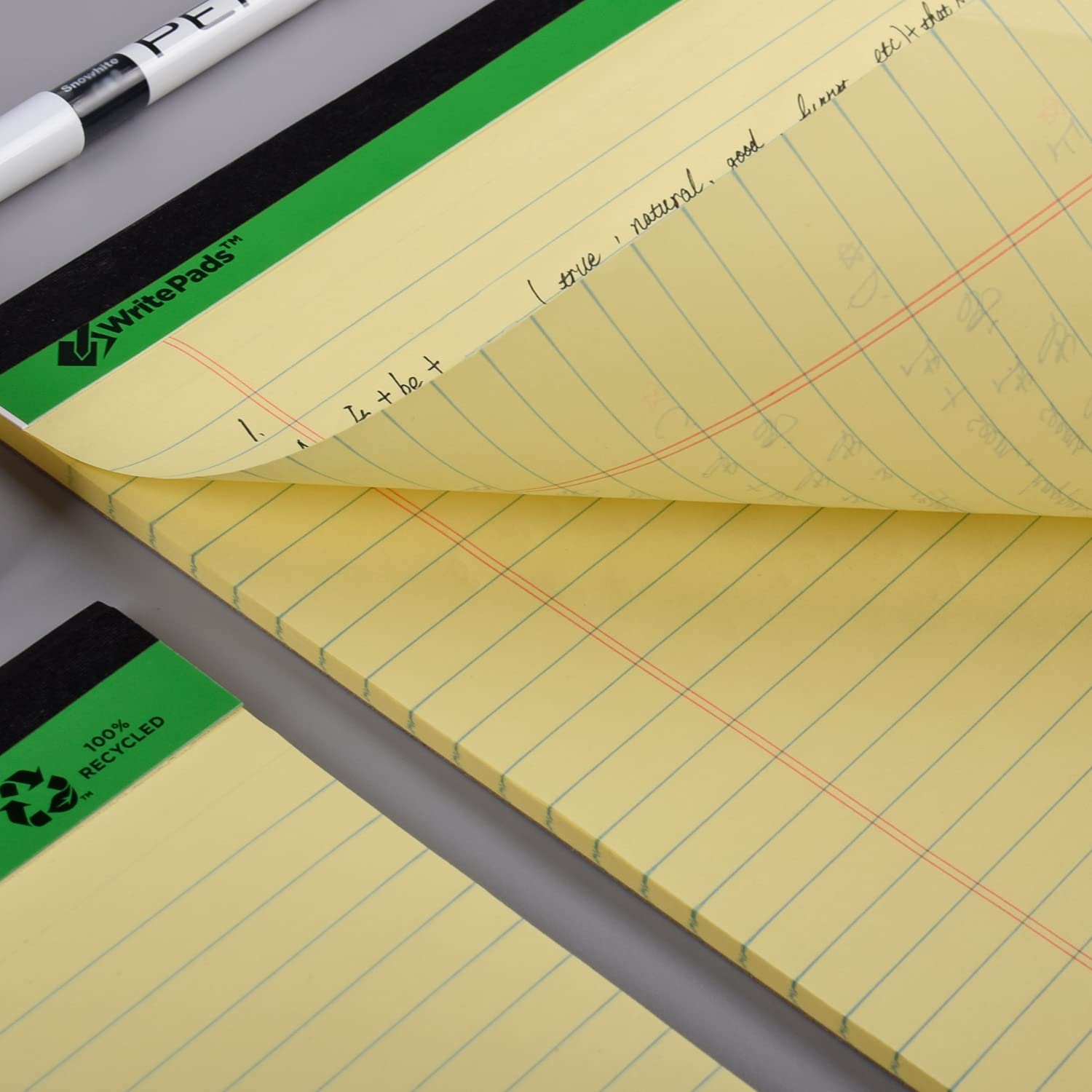 Snapklik.com : KAISA Yellow Legal Pads Writing Pads Recycled Paper 85 ...