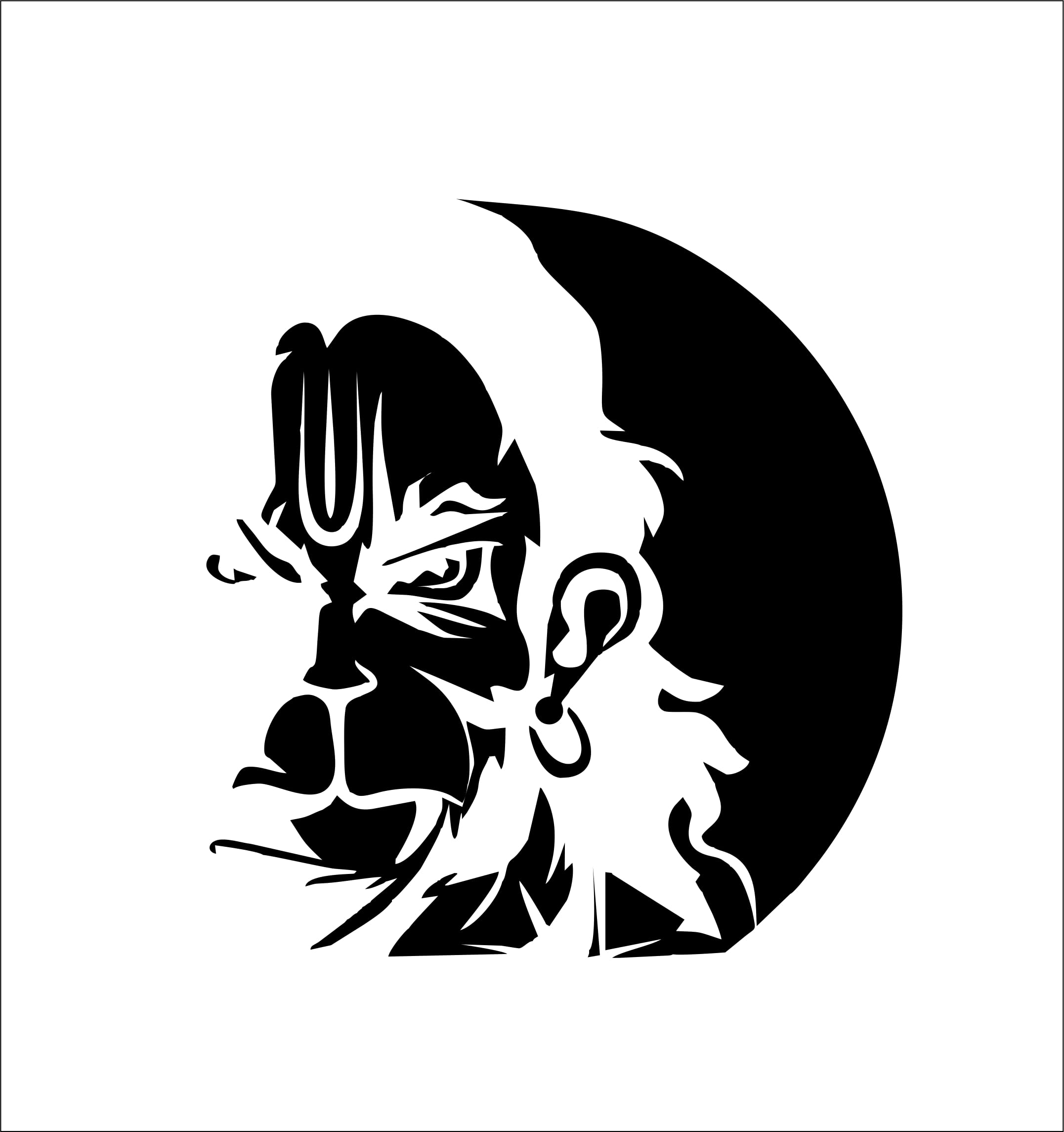 indnone® Hanuman Sticker for Car Sticker Stylish Vinyl Decal Sticker ...