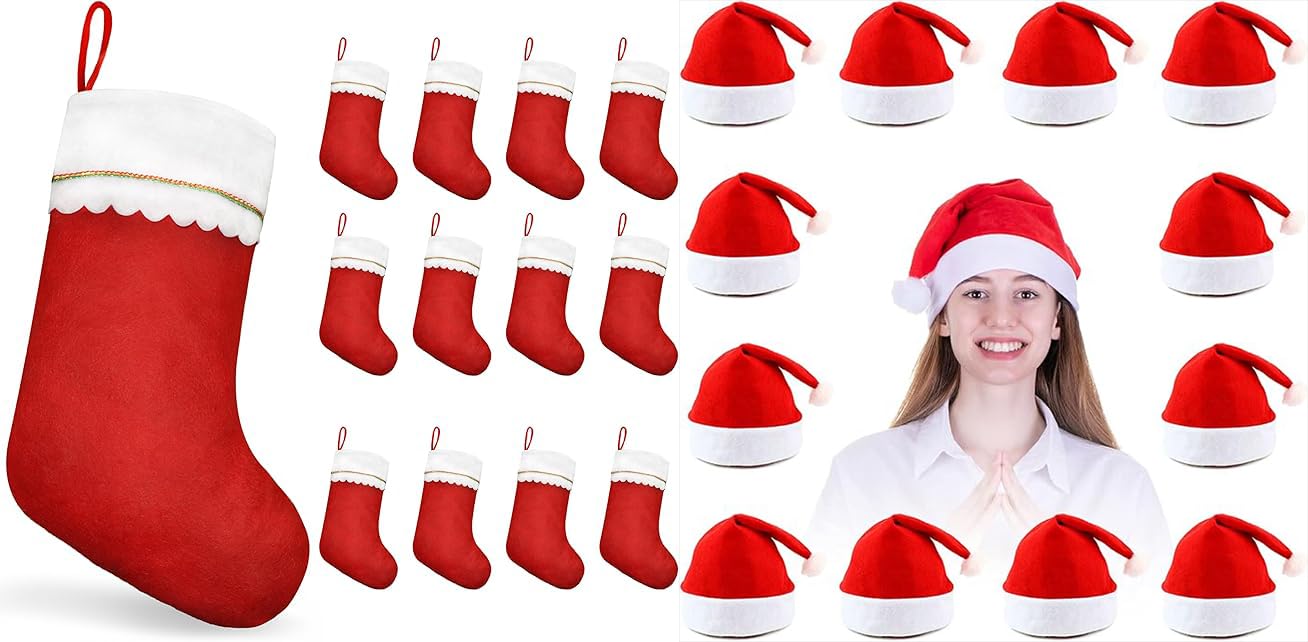 Amazon.com: MNKXL 12 Pack Christmas Stockings Bulk, Adult Plus Size ...