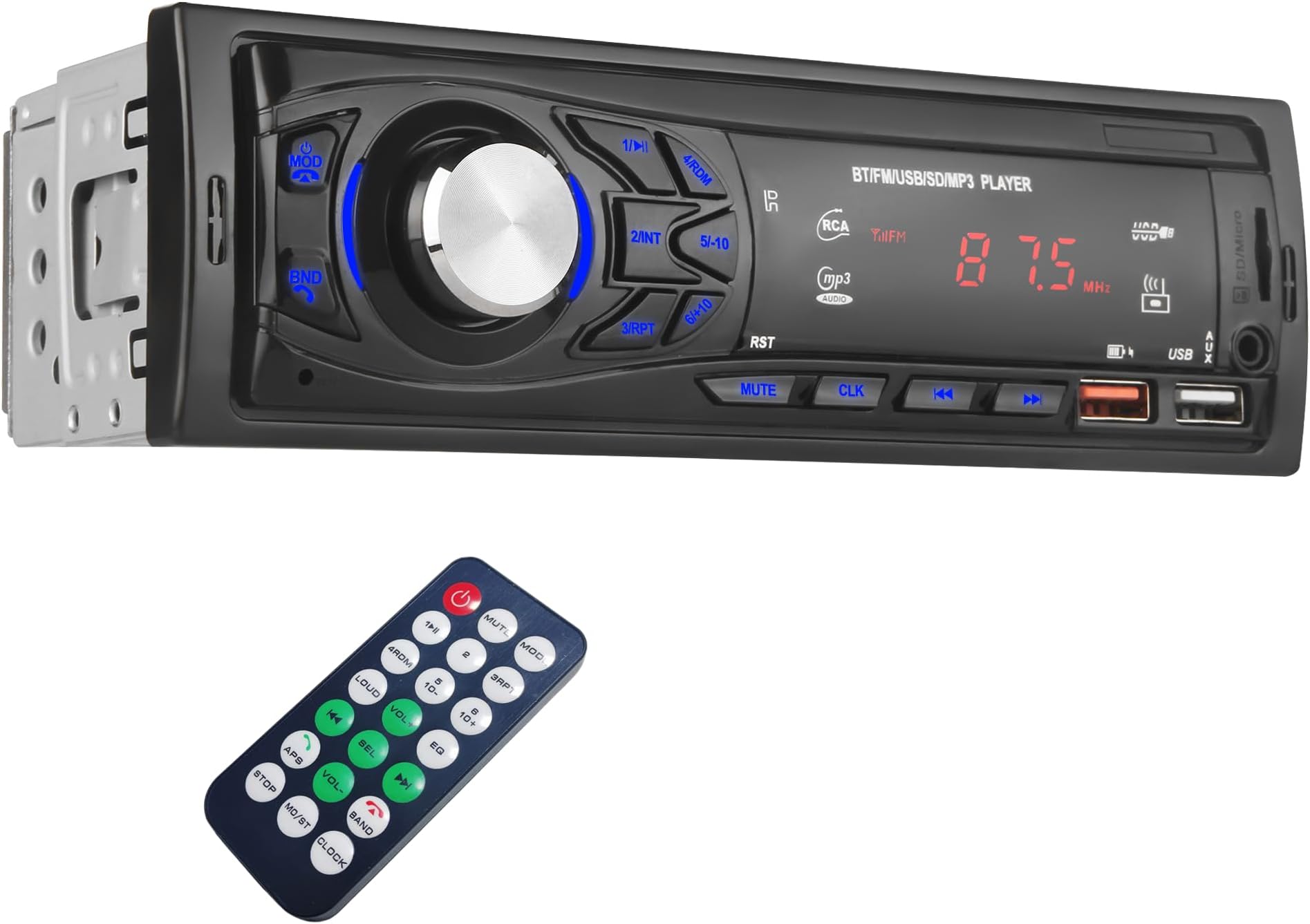 XINROAM Autoradio Bluetooth 1 DIN: Stereo Auto Bluetooth con Vivavoce ...