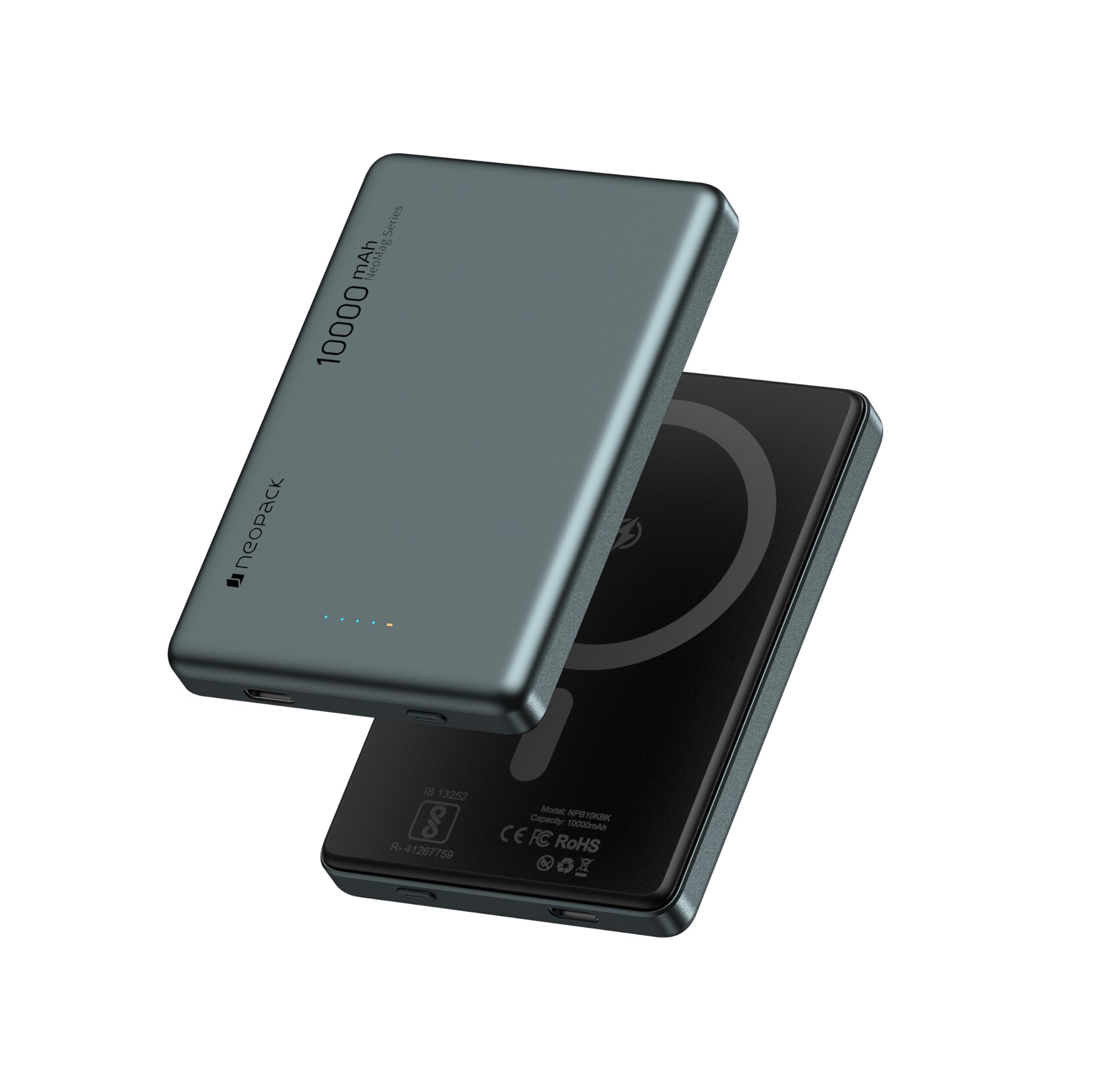 Neopack Velocity 10000 mAh Magnetic Power Bank with MagSafe Compatible ...