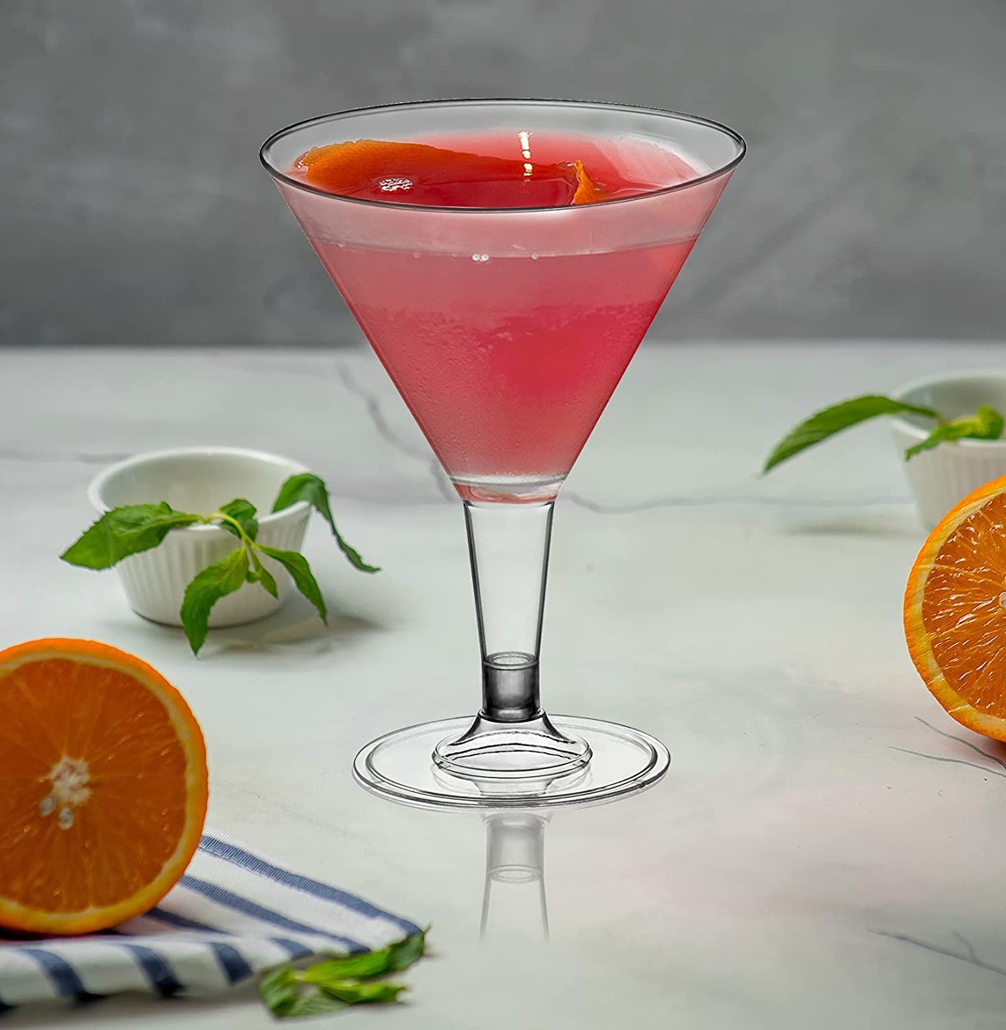 Snapklik.com : DecorRack Martini Cocktail Glasses, Plastic Party ...