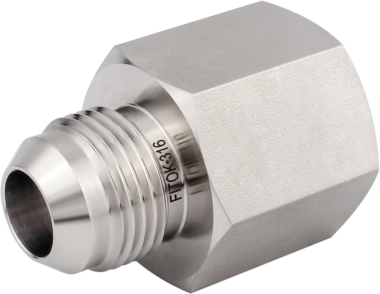 Amazon.com: FITOK 37 Degree Flared Tube Fitting 1/4" Male JIC × 1/4 ...