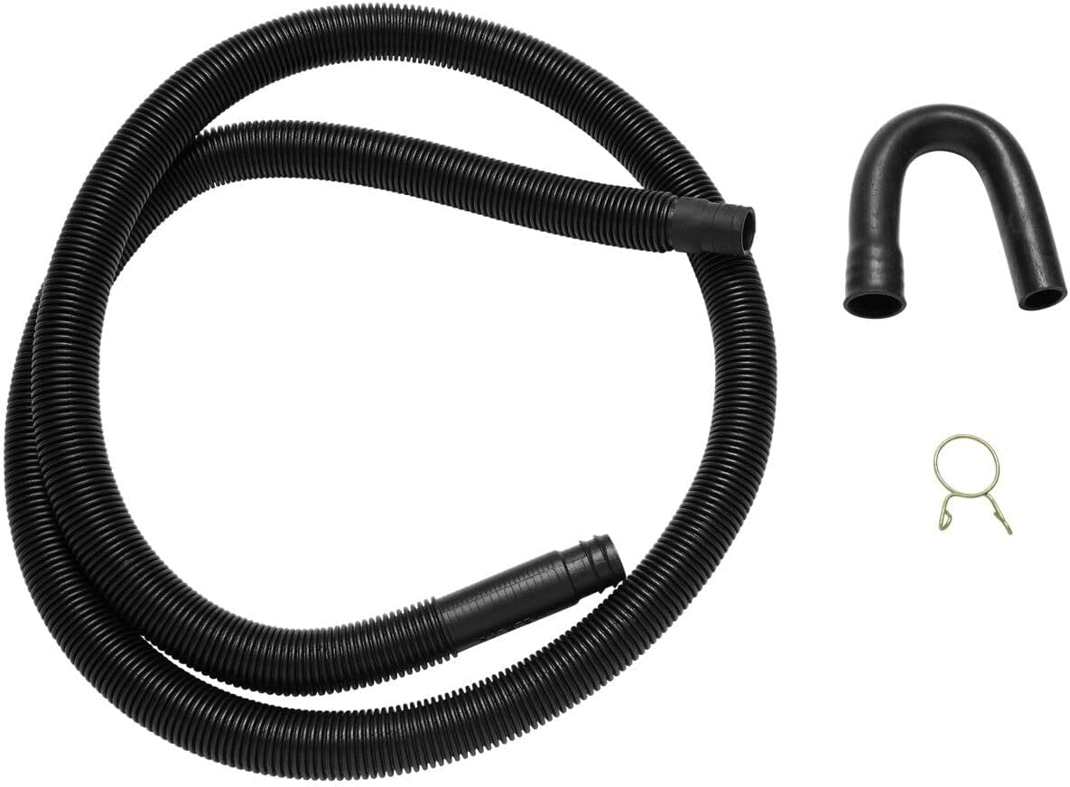 Amazon.com: Whirlpool 285666 Genuine OEM Drain Hose for Washers, Black ...
