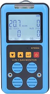 Gas Monitor St8904 High for Precision H2S Four in One Lel Gas Analyzer ...