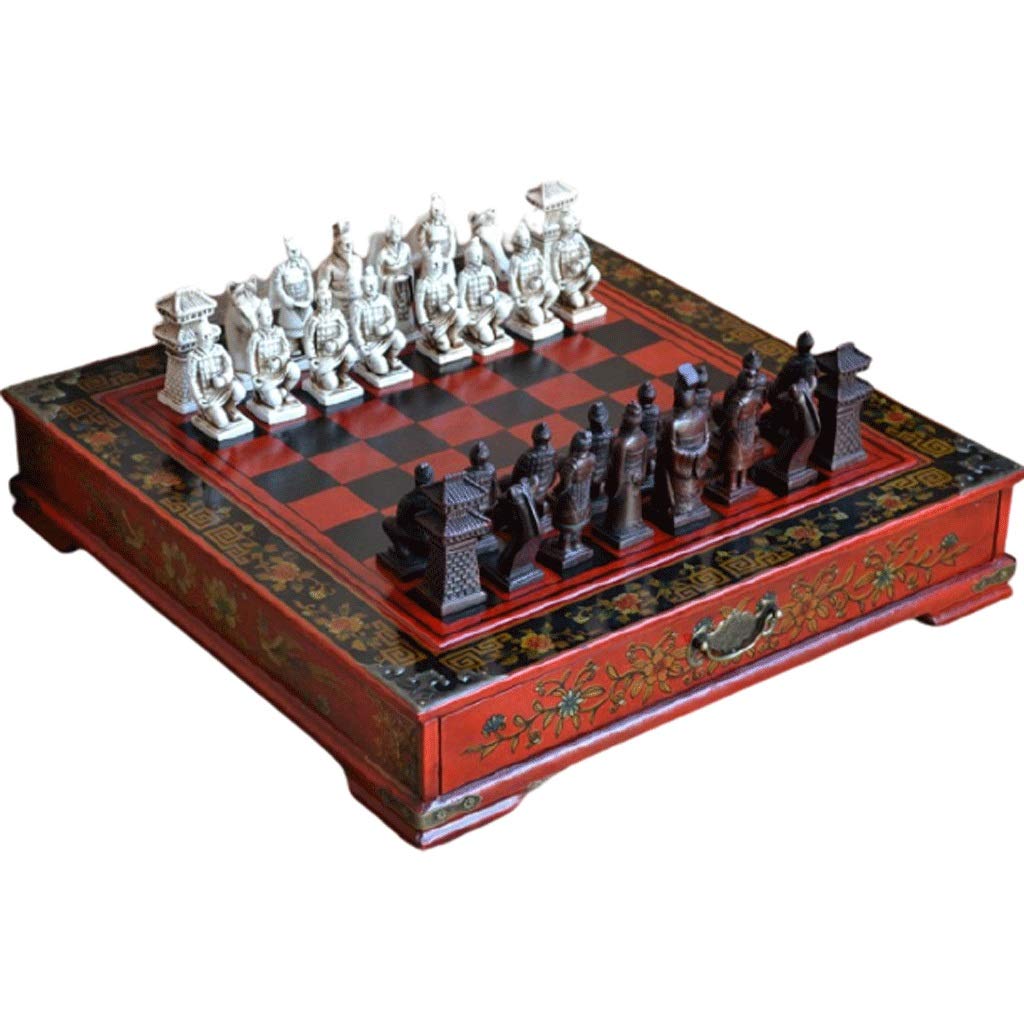 Buy Chess set Adult large Chess Set for Wood Chess Chinese Retro ...