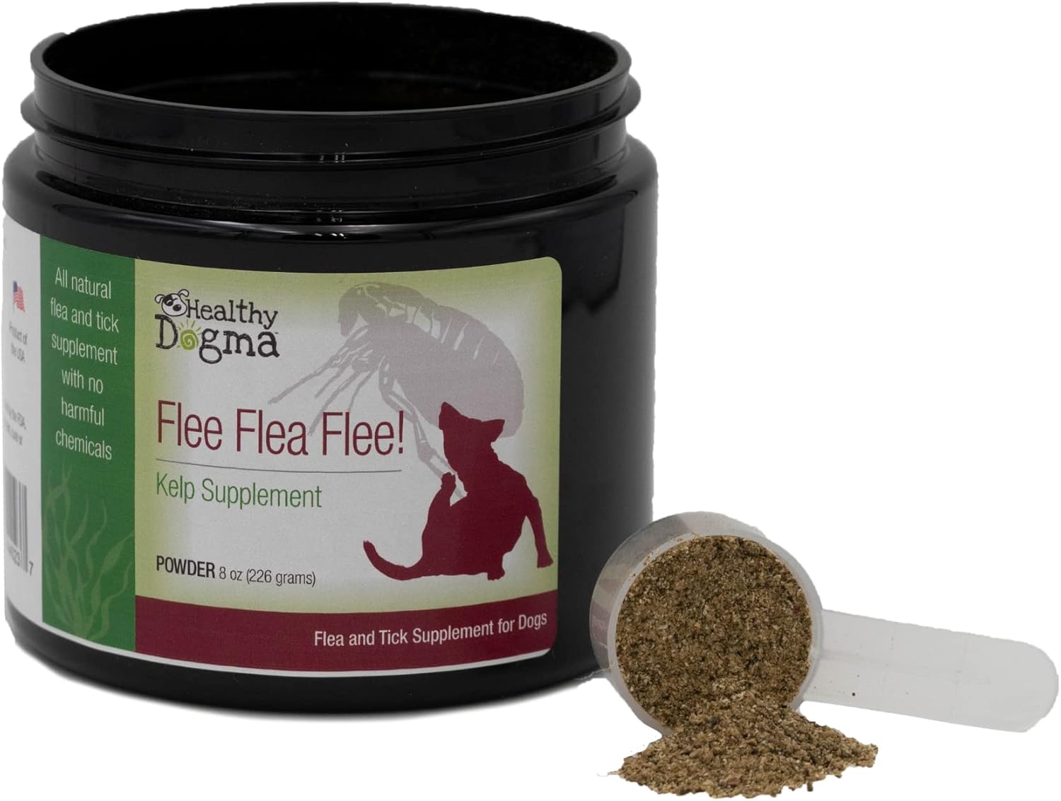 Amazon.com: Healthy Dogma - Flee Flea Flee Natural Yeast & Garlic ...