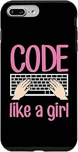 Amazon.com: iPhone 7 Plus/8 Plus Code Like A Girl Programming Coder Programmer Case : Cell ...