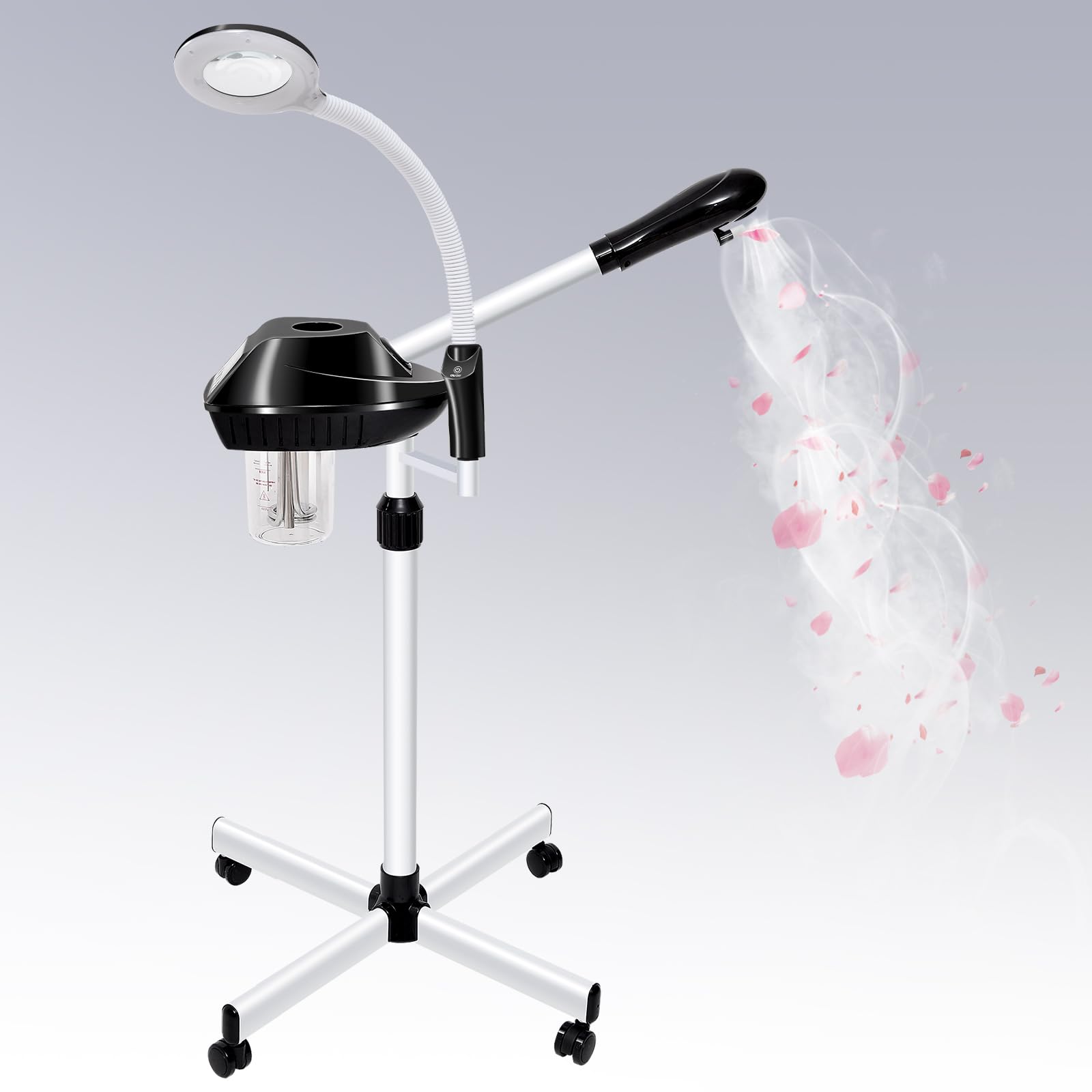 Amazon.com: Takeashine Professional 2 in 1 Facial Steamer on Wheels ...