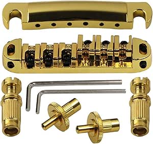 Amazon.com - Electric Guitar Bridge Gold Locking Bridge Tailpiece for ...