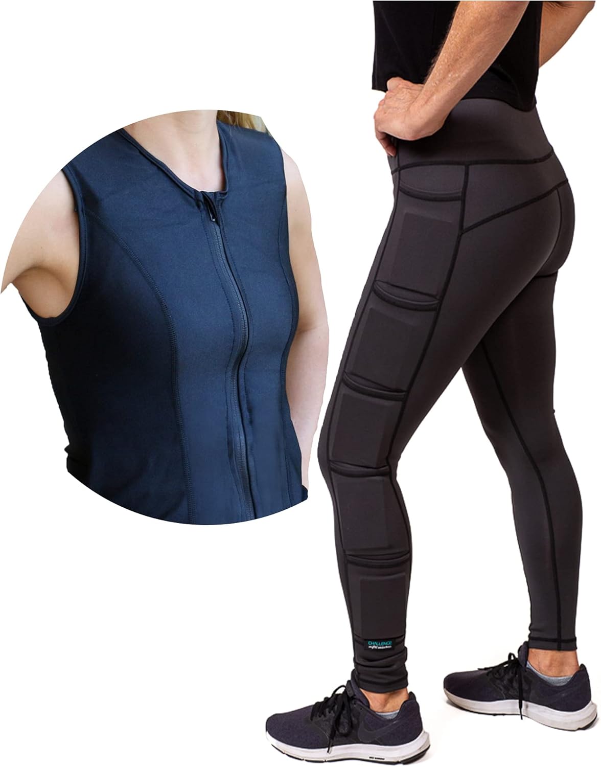 Amazon.com : Challenge Weighted Workoutwear Bundle, X-Small Weighted ...